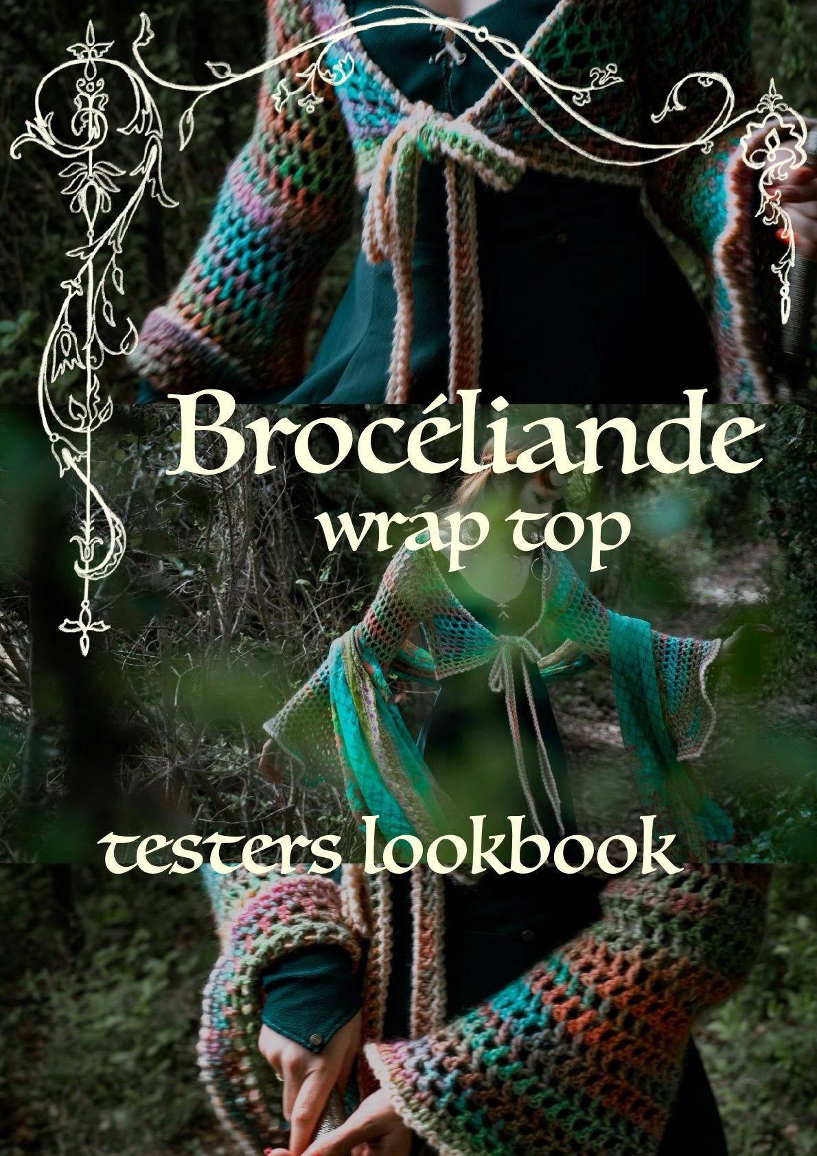 Brocéliande wrap top | crochet pattern | advanced beginner level ...