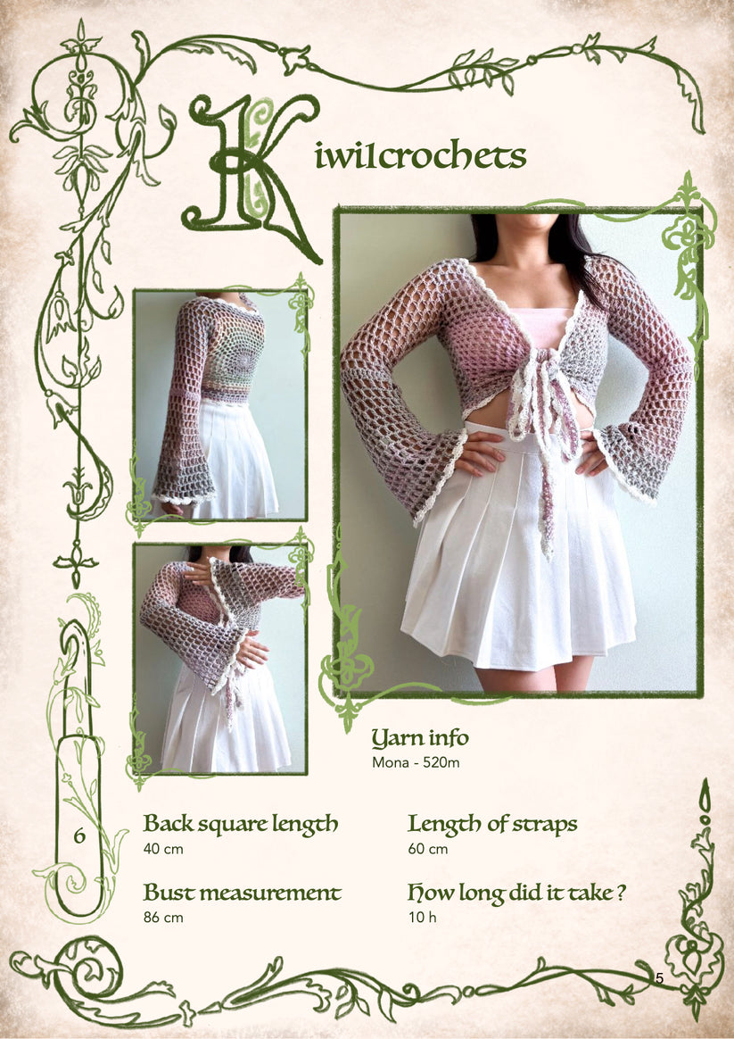 Brocéliande wrap top | crochet pattern | intermediate level – Iriecchi ...
