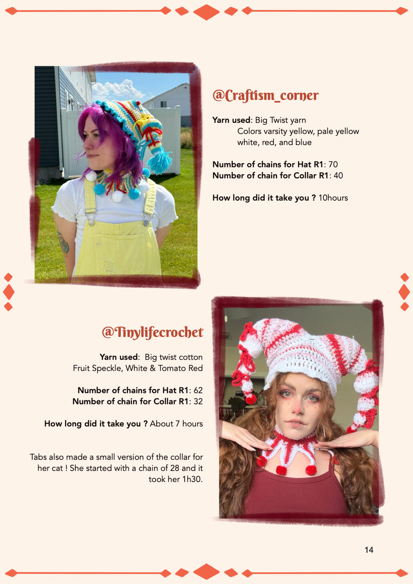 Jane Foole's Jester set | Crochet pattern | Beginner friendly ...